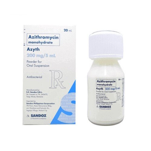 AZYTH Azithromycin Monohydrate 200mg / 5mL Powder for Oral Suspension ...